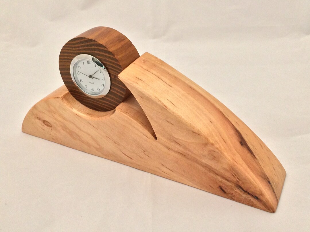 Modern Desk Clock, Handmade - Etsy