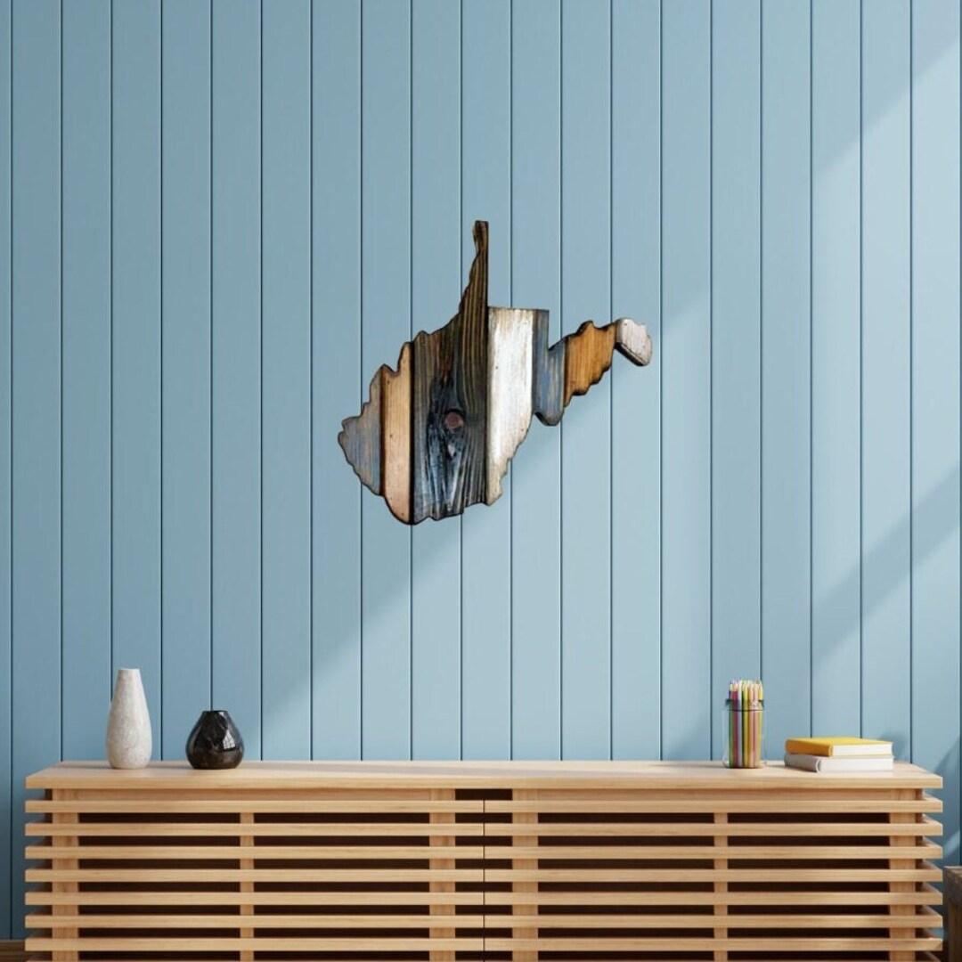 Large West Virginia State Cutout, WV Wall Art, West Virginia Gift, WV ...