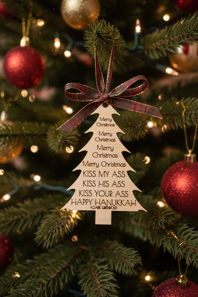 Clark Griswold Rant Christmas Tree Ornament, the Griswold's National ...
