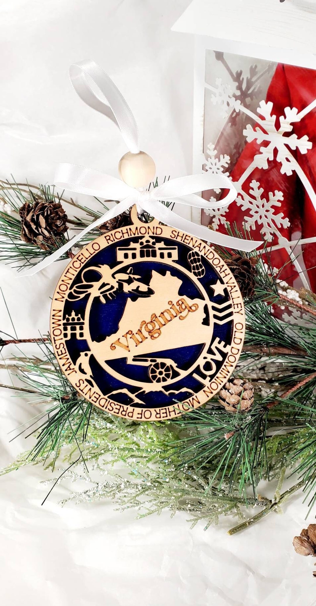 Virginia Christmas Ornament, Virginia Gift, Gifts for the Office or ...