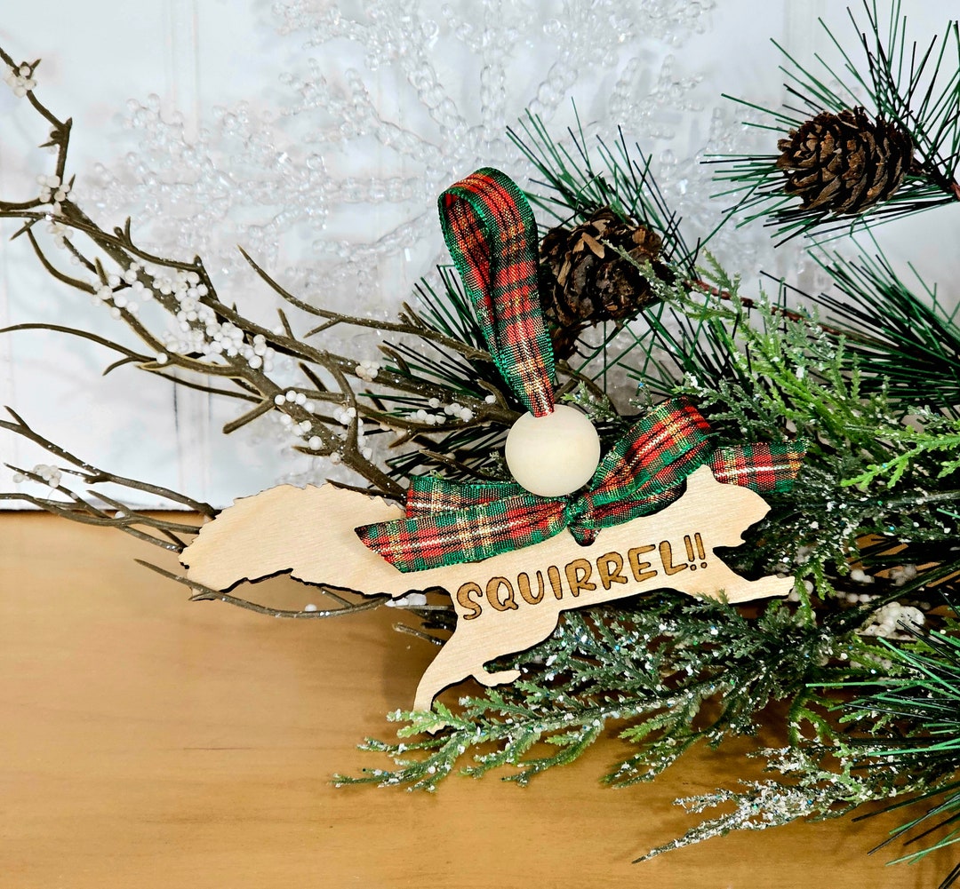 CHRISTMAS VACATION SQUIRREL Ornament, Funny Ornament, Squeaky Sound ...