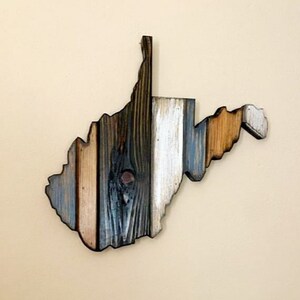 Large West Virginia State Cutout, WV Wall Art, West Virginia Gift, WV ...