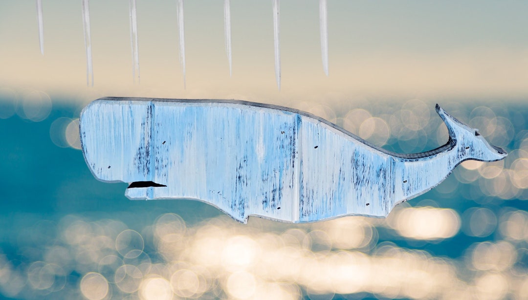 Rustic Wooden Whale Wood Home Decor, Coffee Table Art, Coastal Nursery ...