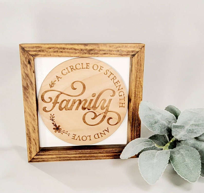 Family A Circle of Strength and Love Wood Sign New Mom Gift - Etsy