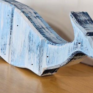 Rustic Wooden Whale Wood Home Decor, Coffee Table Art, Coastal Nursery ...