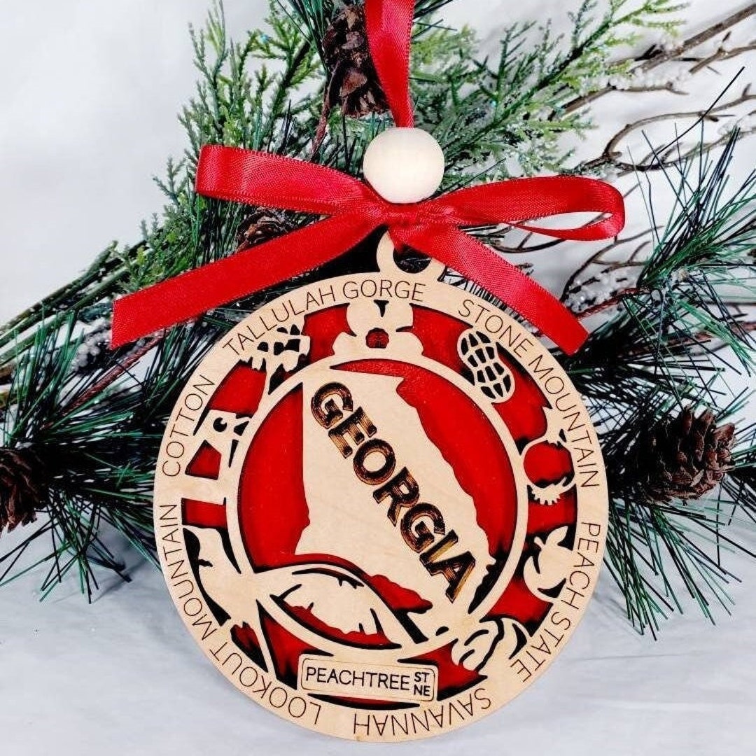 Georgia Christmas Ornament, Georgia Gift, Housewarming or New Home Gift ...
