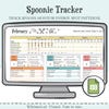 Spoon Theory Daily Tracker, Energy Budget, Fatigue Journal, Spoonie ...