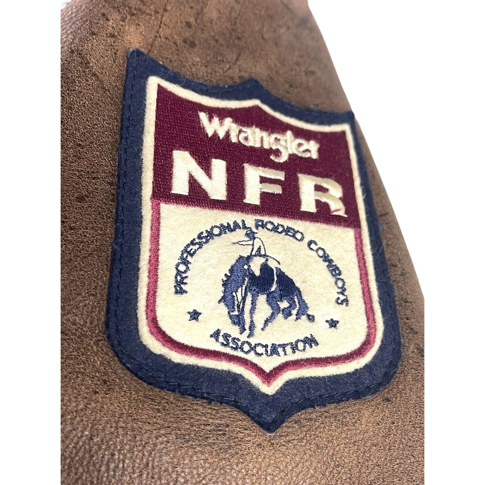 National Finals Rodeo Wrangler Leather/wool PRCA Contestant Jacket 2004 ...
