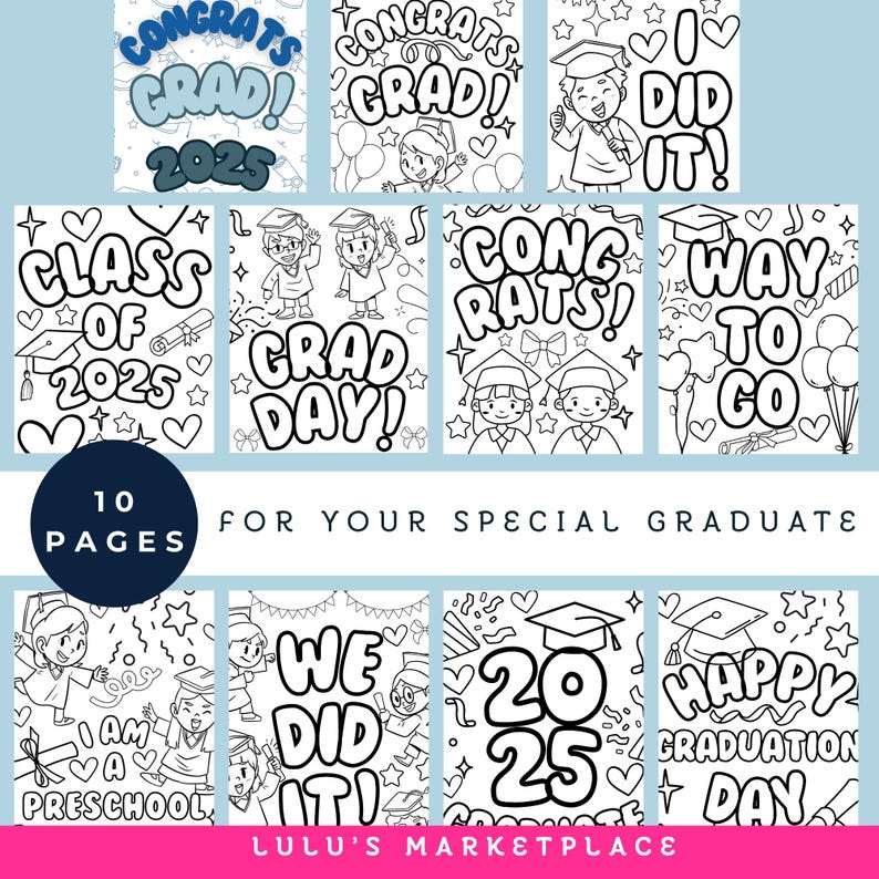 Preschool Graduation Coloring Pages 2025: Fun Printable Activity (PDF ...