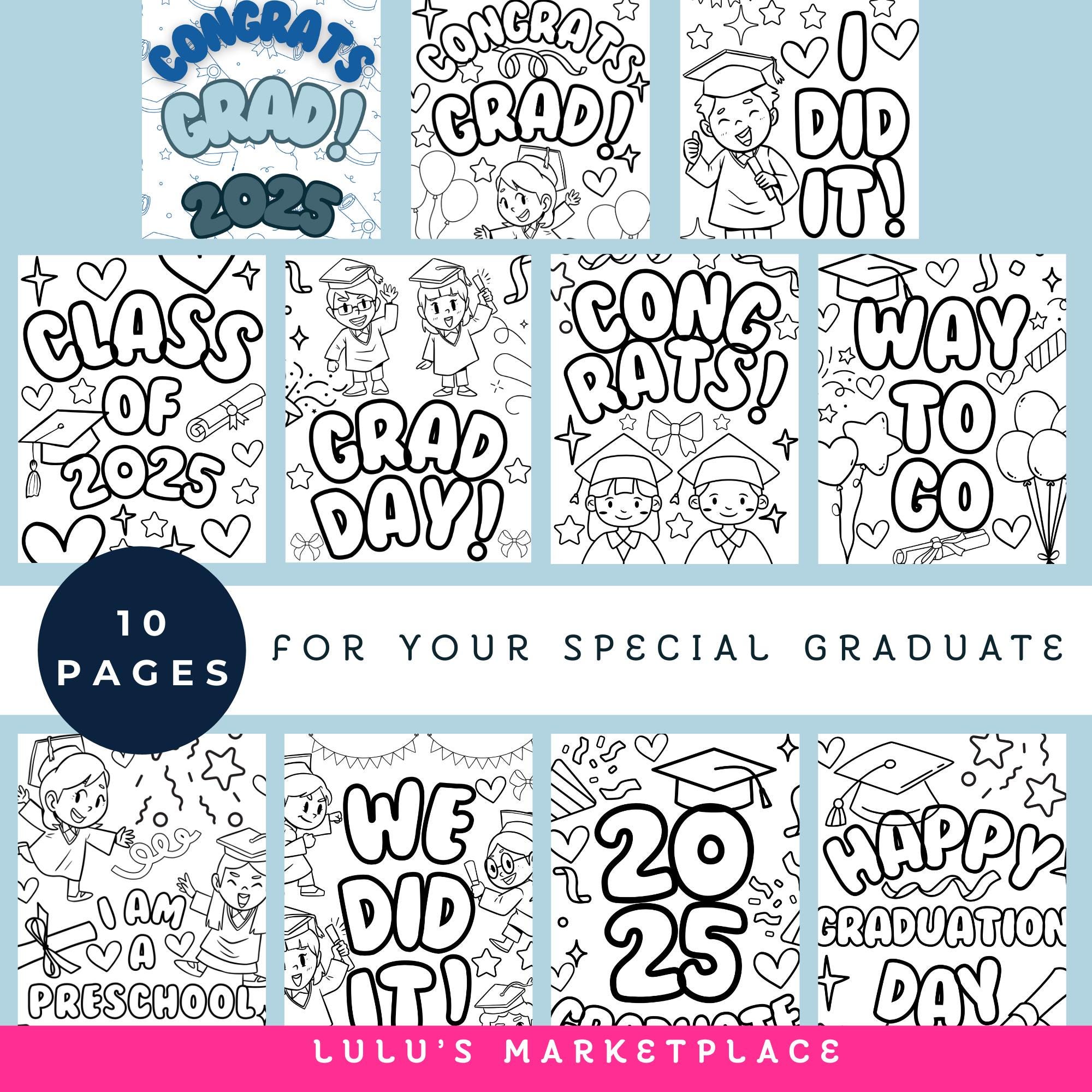 Preschool Graduation Coloring Pages 2025: Fun Printable Activity (PDF ...