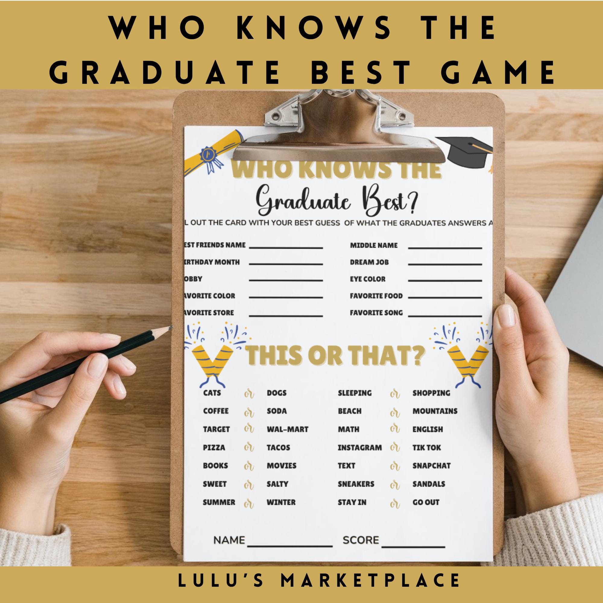 Who Knows the Graduate Best Game | Graduation Party Trivia | How Well ...