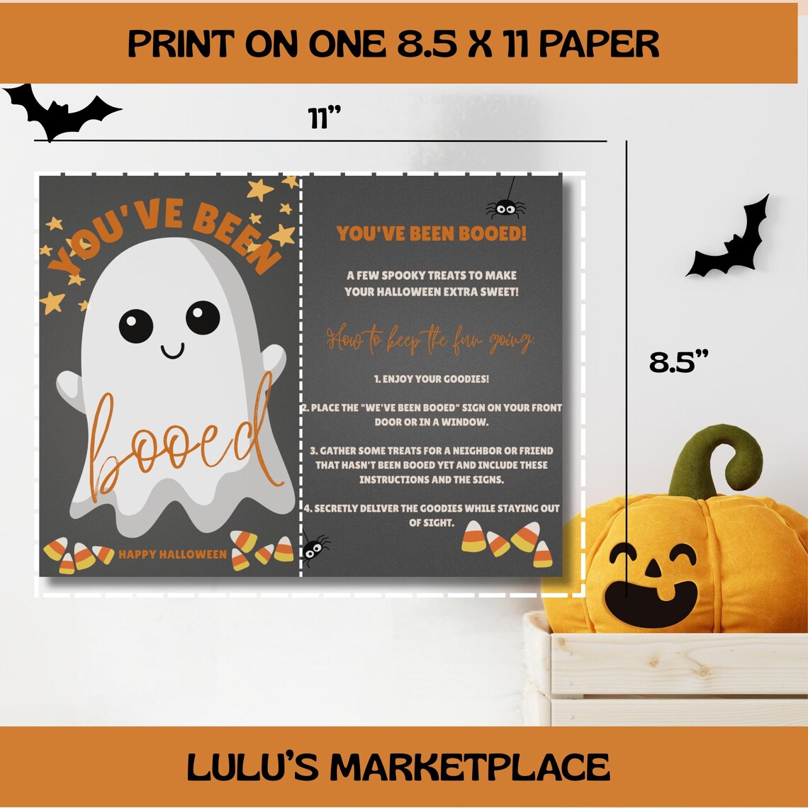 You've Been Booed Kit Printable, Halloween Tradition (instant Download ...
