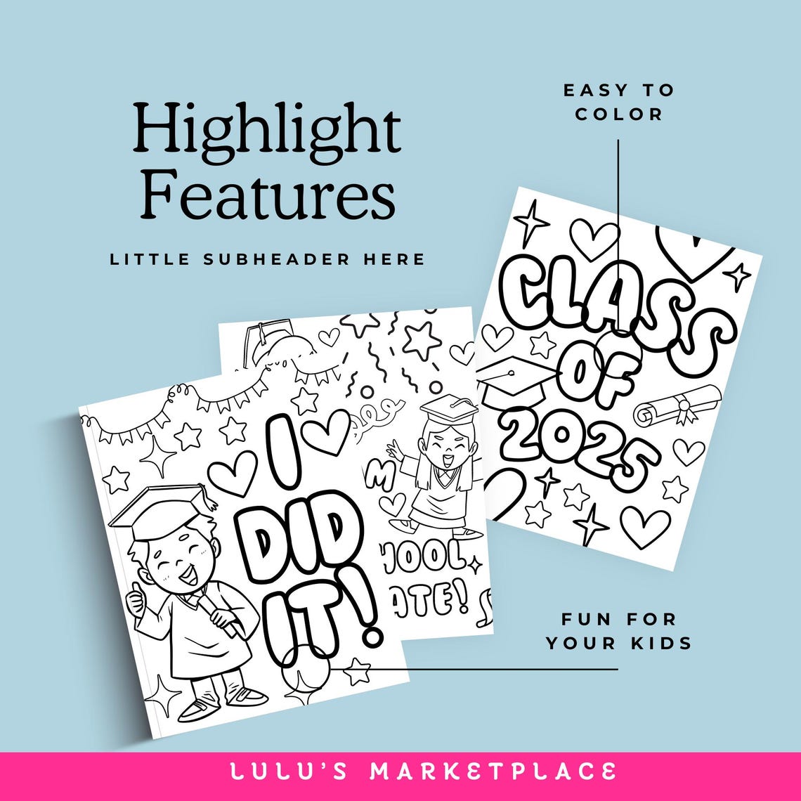 Preschool Graduation Coloring Pages 2025 Kindergarten Graduation ...