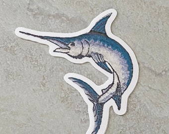 Swordfish Embroidery - Etsy