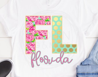 Florida Floral Design Florida Gifts Florida Pride State - Etsy