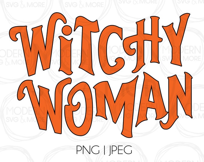 Witchy Woman Halloween Png, Sublimation Design, Digital Design, Clipart ...