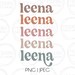 Leena Boho Distressed Stacked Png, Sublimation Design, Digital Design ...