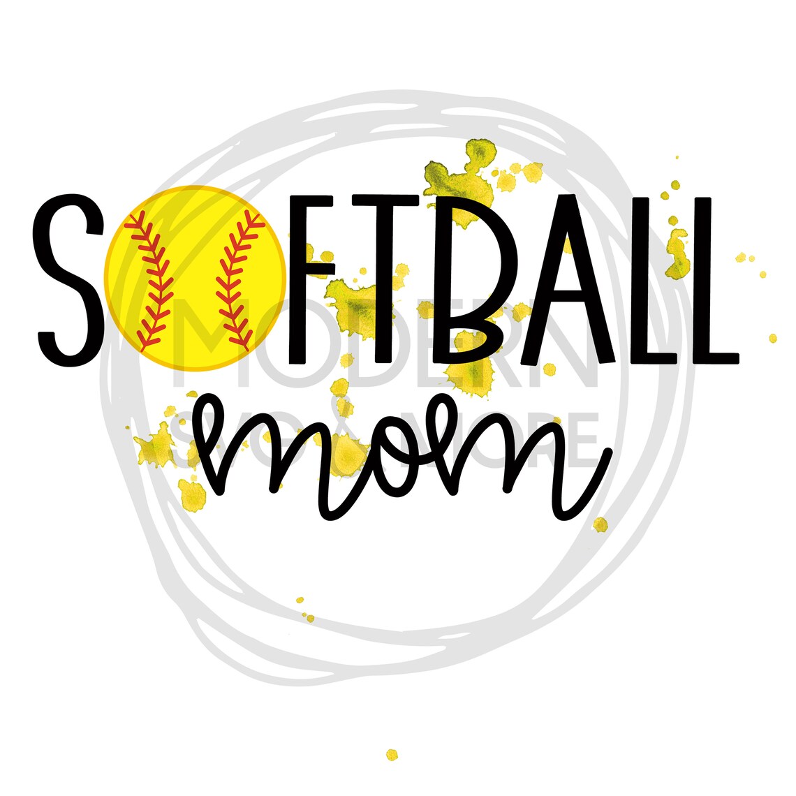 Softball Mom PNG JPEG Instant Digital Download Clipart - Etsy