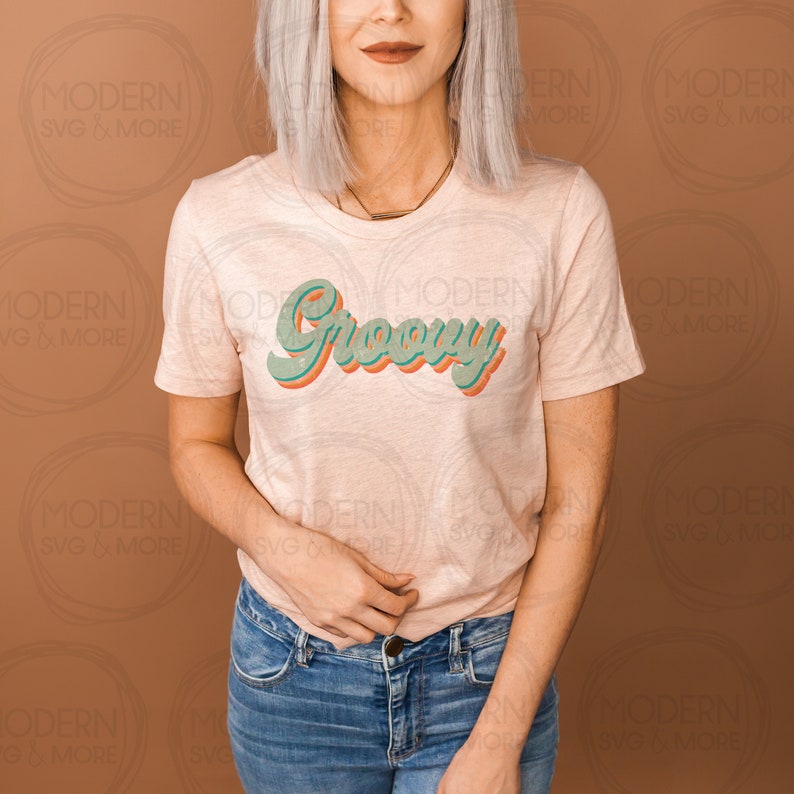 Groovy Retro Clipart Inspirational Sublimation Transfer - Etsy