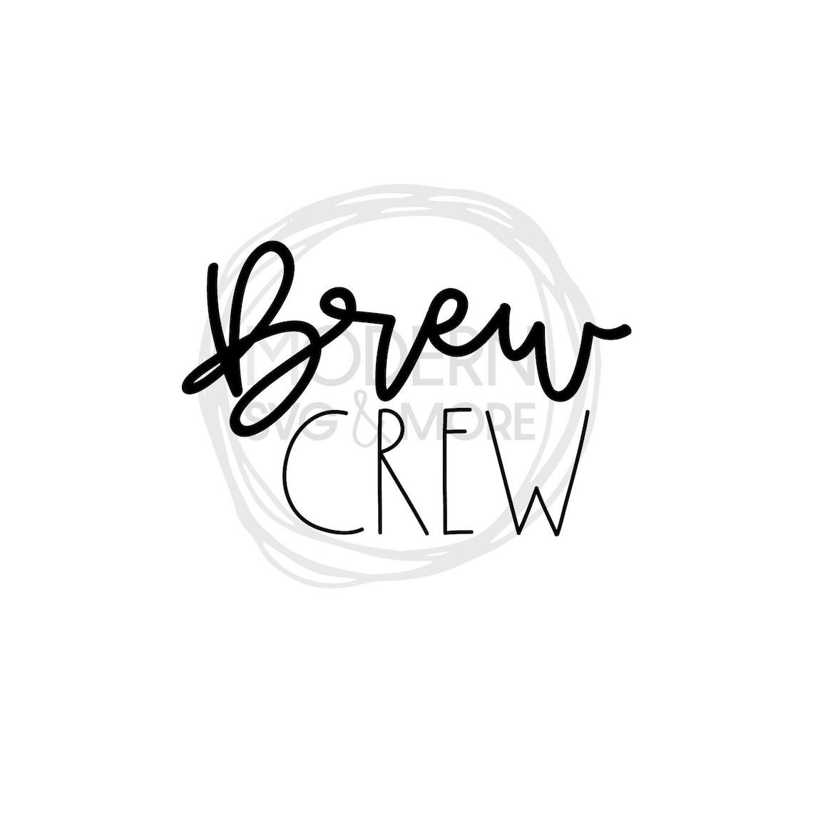 Brew Crew SVG Bachelorette Vinyl Cutting File Silhouette - Etsy
