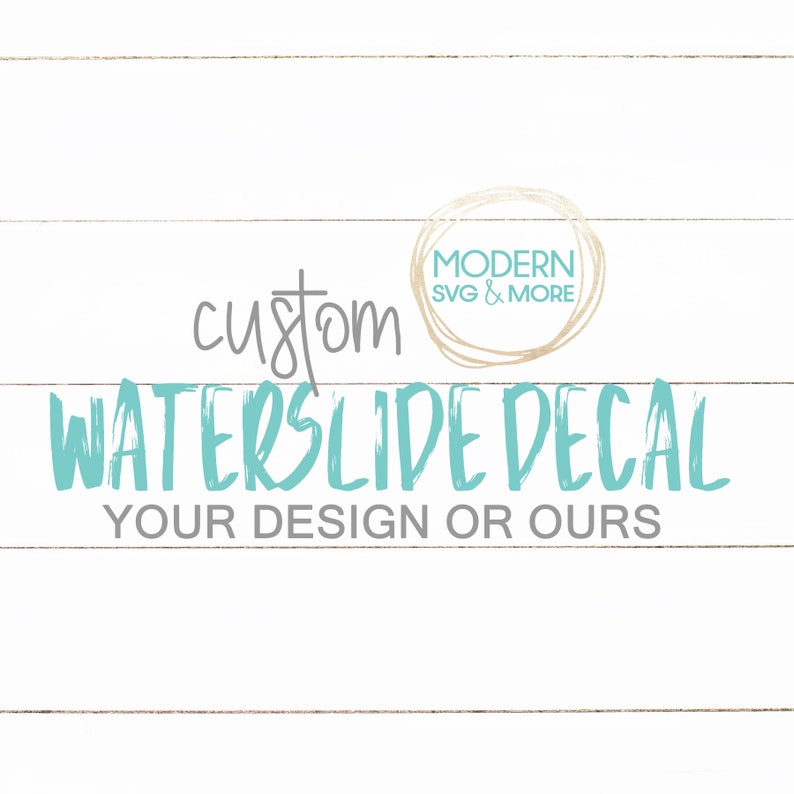 Custom Waterslide Decal | Etsy