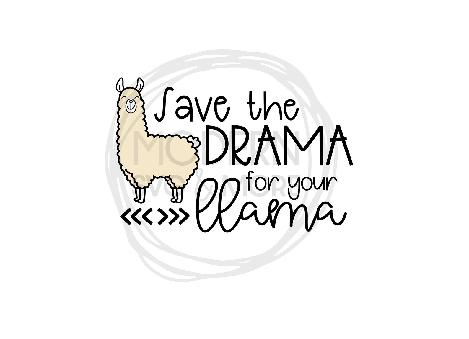 Save the Drama for Your Llama SVG File Llama SVG File | Etsy