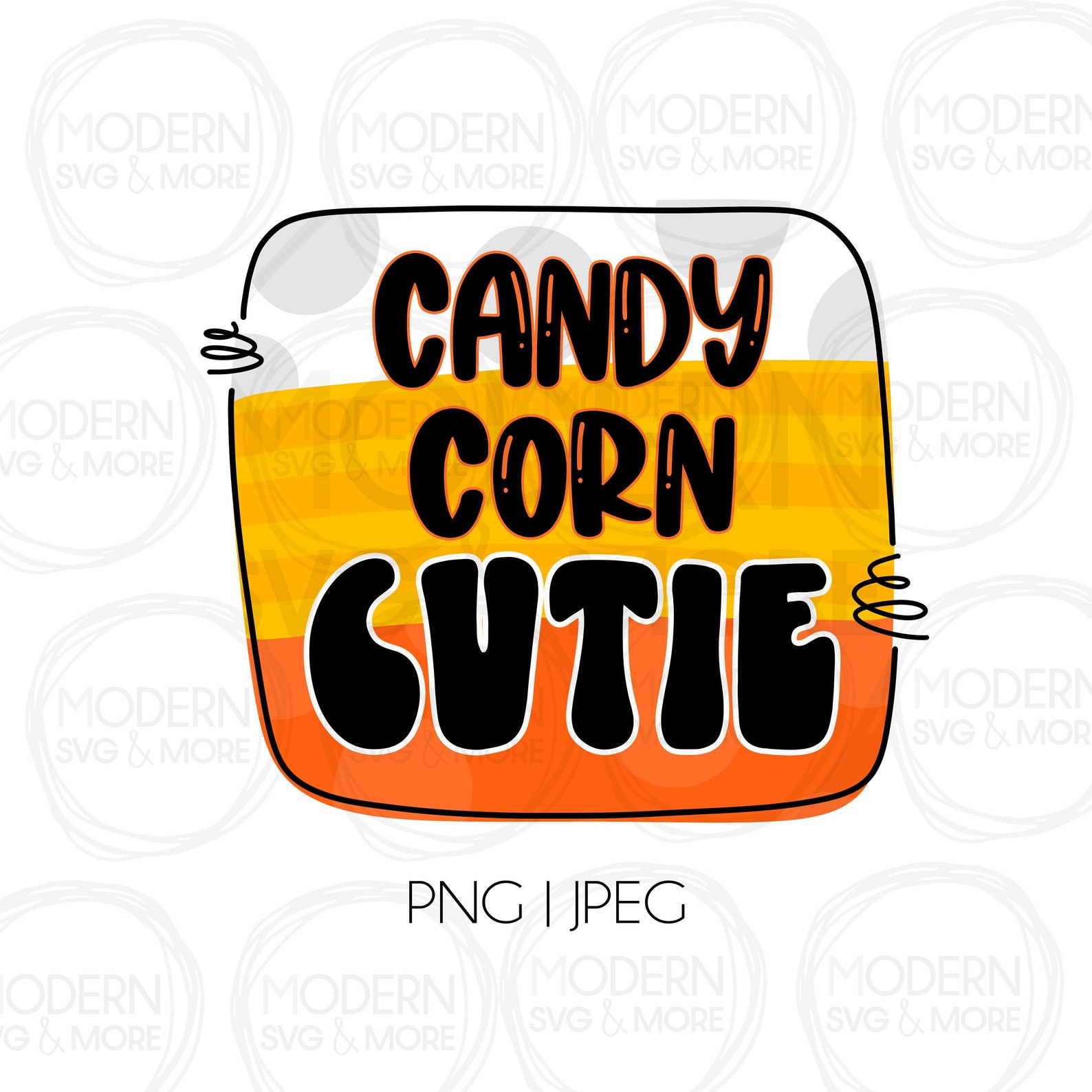 Candy Corn Cutie Halloween Fall Png, Sublimation Design, Digital Design ...