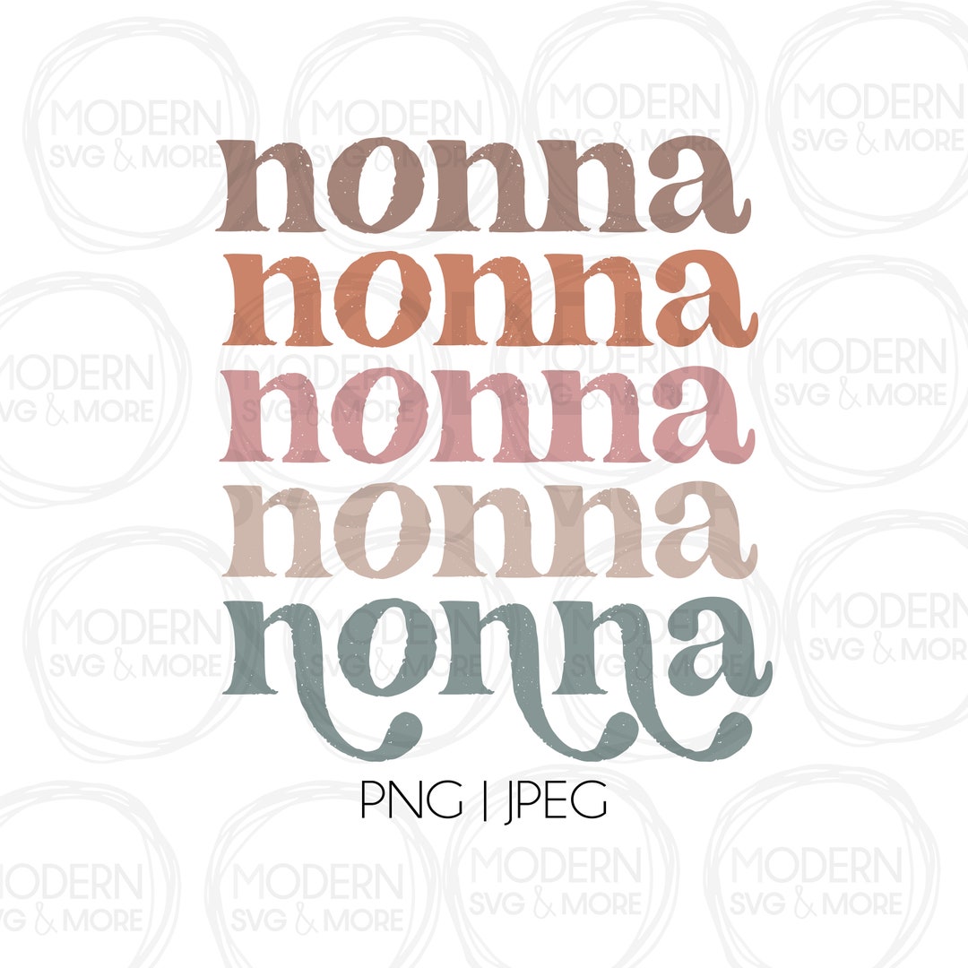 Nonna Boho Distressed Stacked Png, Sublimation Design, Digital Design ...