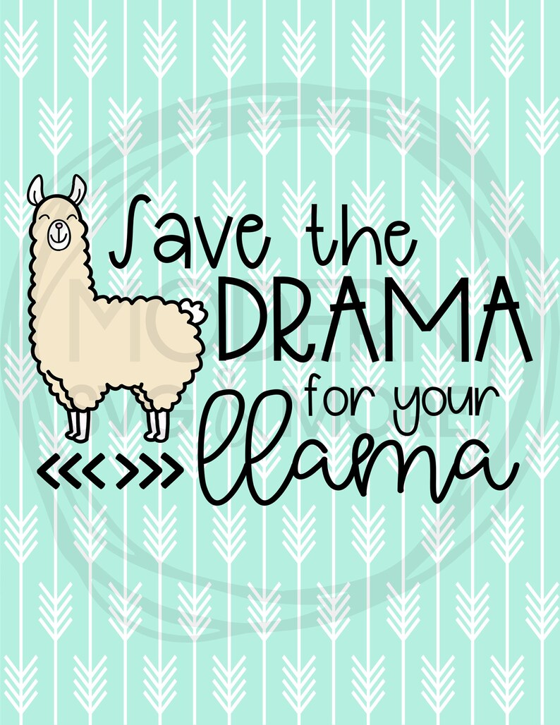 Save the Drama for Your Llama SVG File Llama SVG File - Etsy Hong Kong