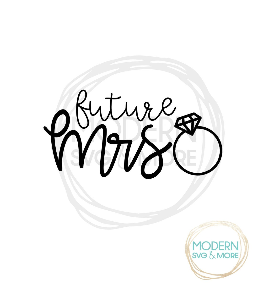 Future Mrs Svg Bride Wedding Engagement Vinyl Cutting File Silhouette