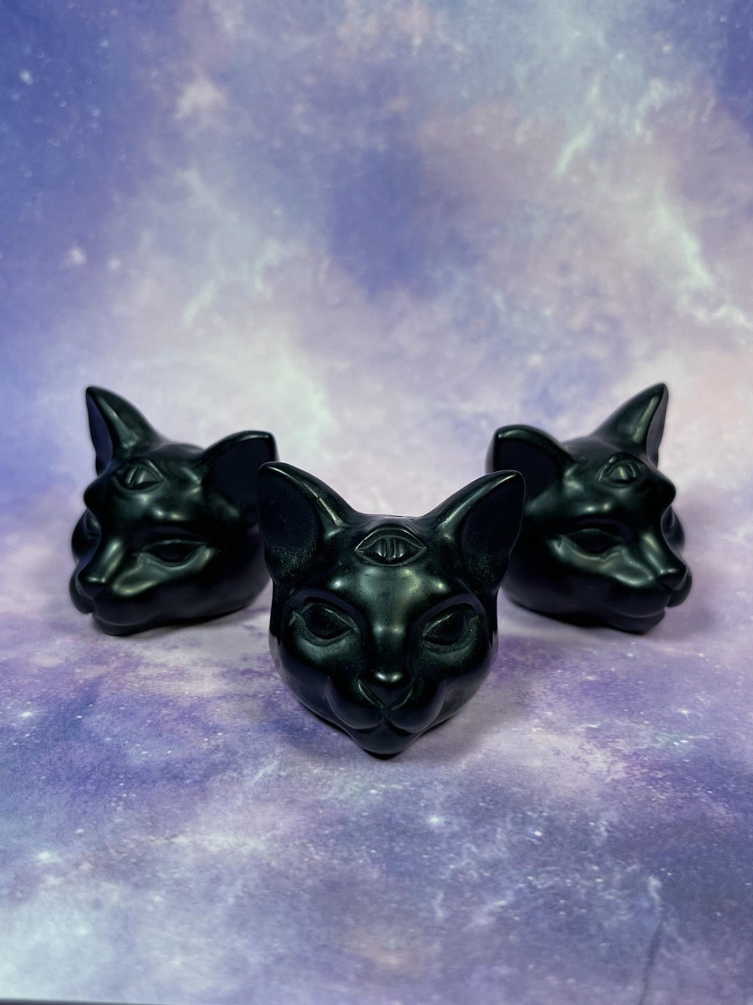 Obsidian Cat - Etsy