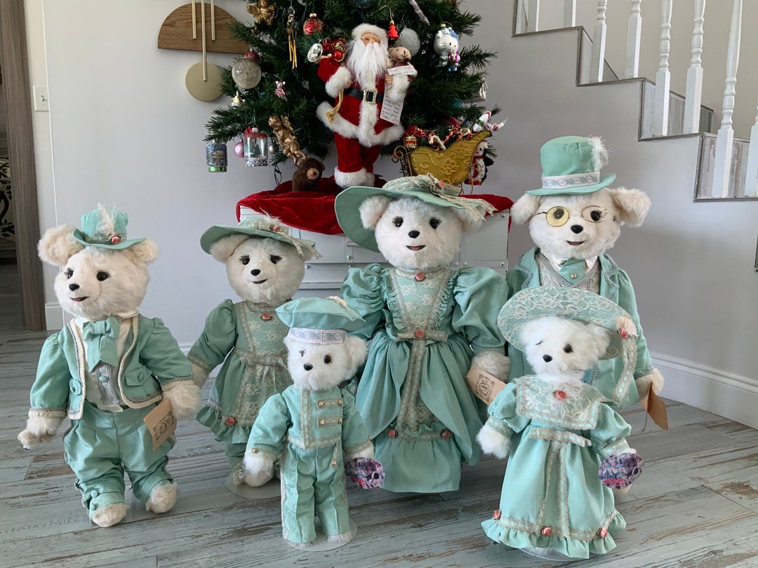 TILLY COLLECTIBLES - 28’ , 25" and 17’ Bears Handmade RARE!! Set of 6 ...