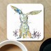Rabbit Coaster Hare Coaster Wooden Coaster Personalised - Etsy