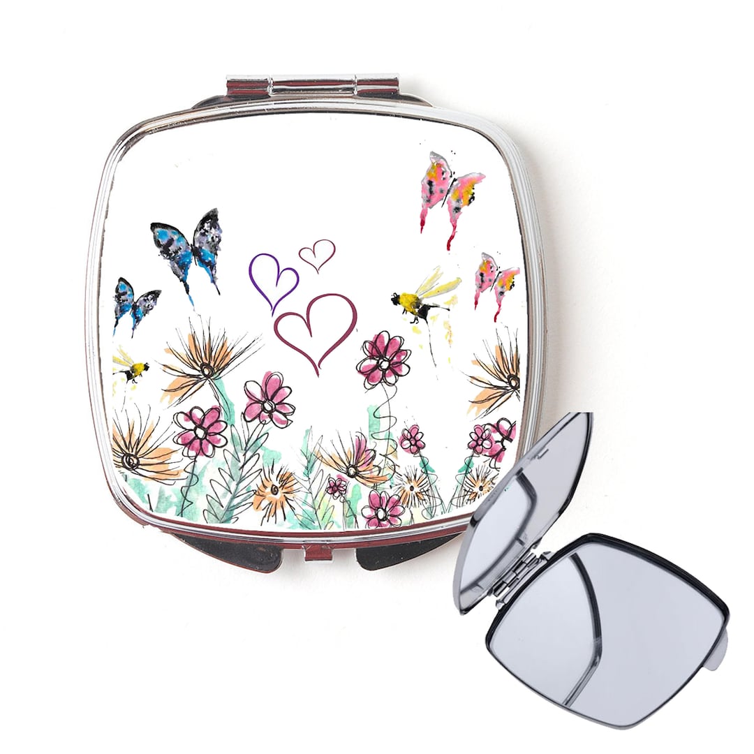 Butterfly Compact Mirror, Handbag Mirror, Butterfly Mirror, Christmas ...