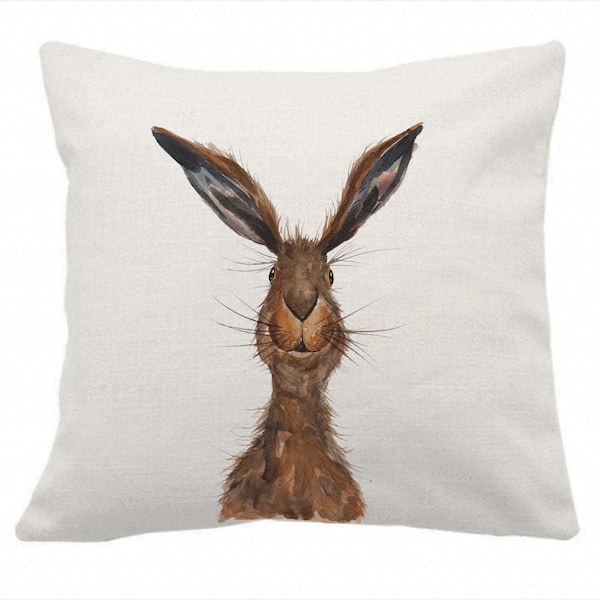 Hare Cushion - Etsy UK
