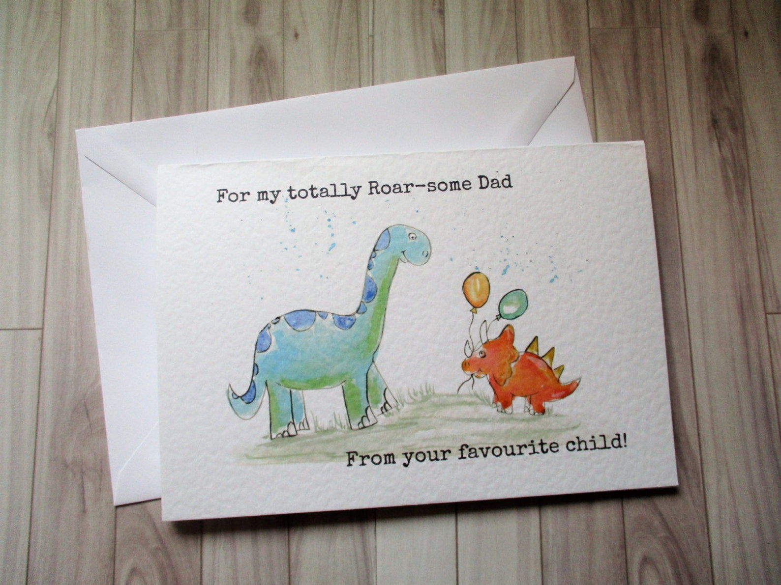 Dinosaur Father Days Card Fathers Day Greeting Card | Etsy