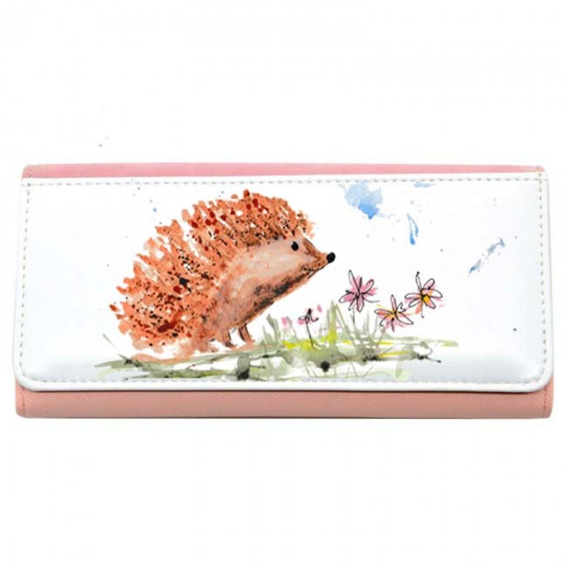Hedgehog Purse, Navy Purse, Leather Purse, Hedgehog Gift, Hedgehog ...