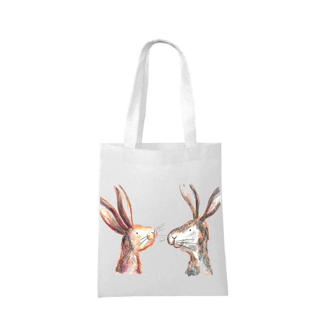 Rabbit Bag, Personalised Tote Bag, Natural Bag, Shopping Bag, Rabbit ...