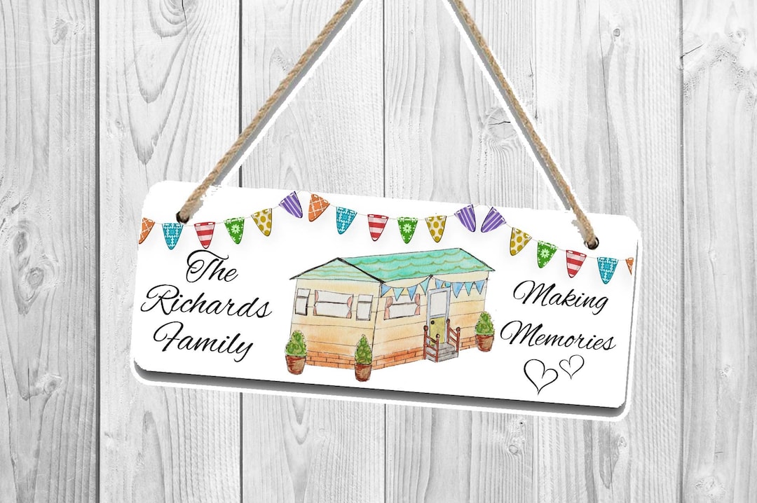 Static Caravan Sign, Caravan Happy Home, Caravan Gift, Caravan ...