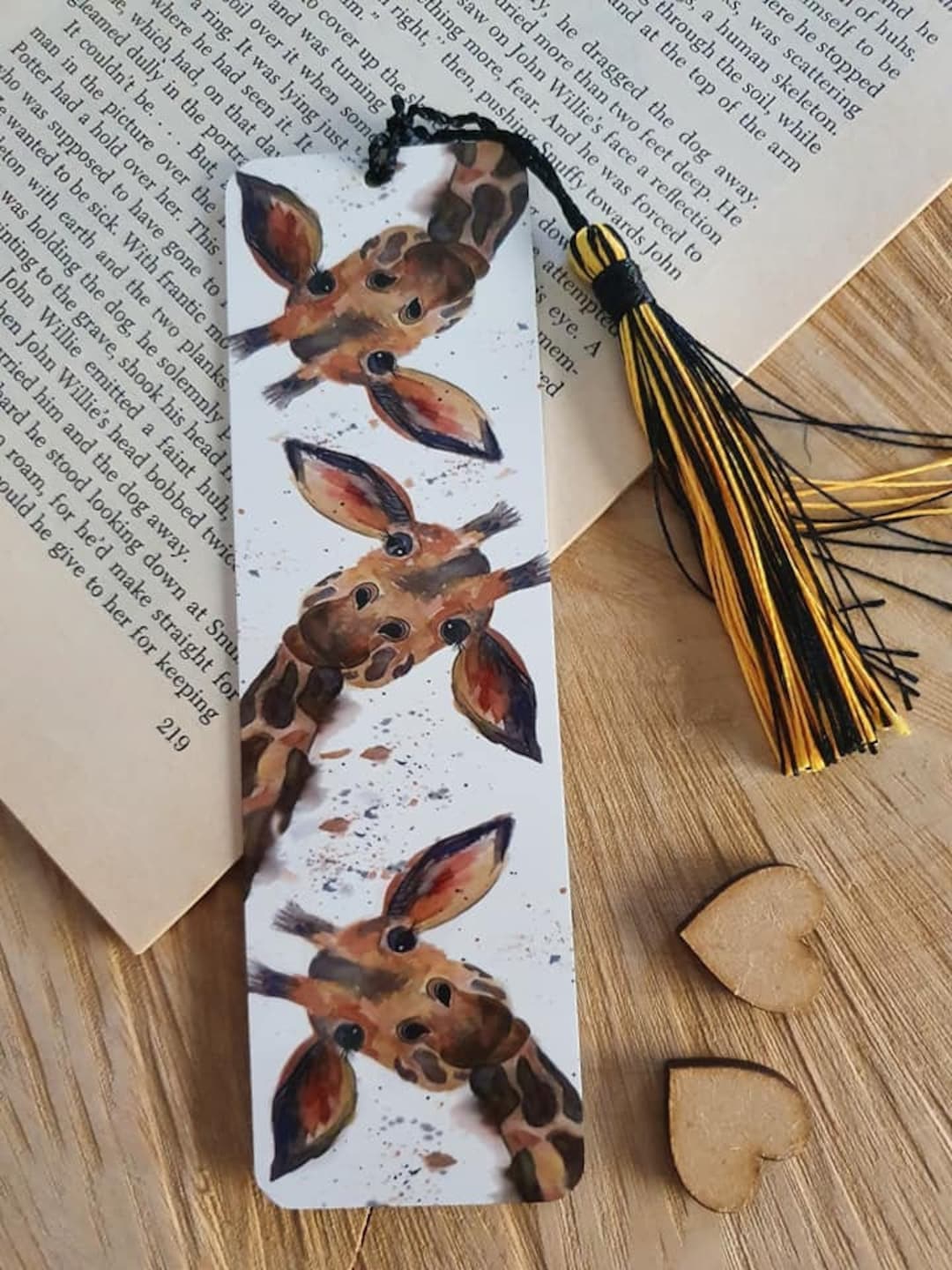 Giraffe Bookmark, Metal Bookmark, Book Lover, Giraffe Lover Gift, Cute ...