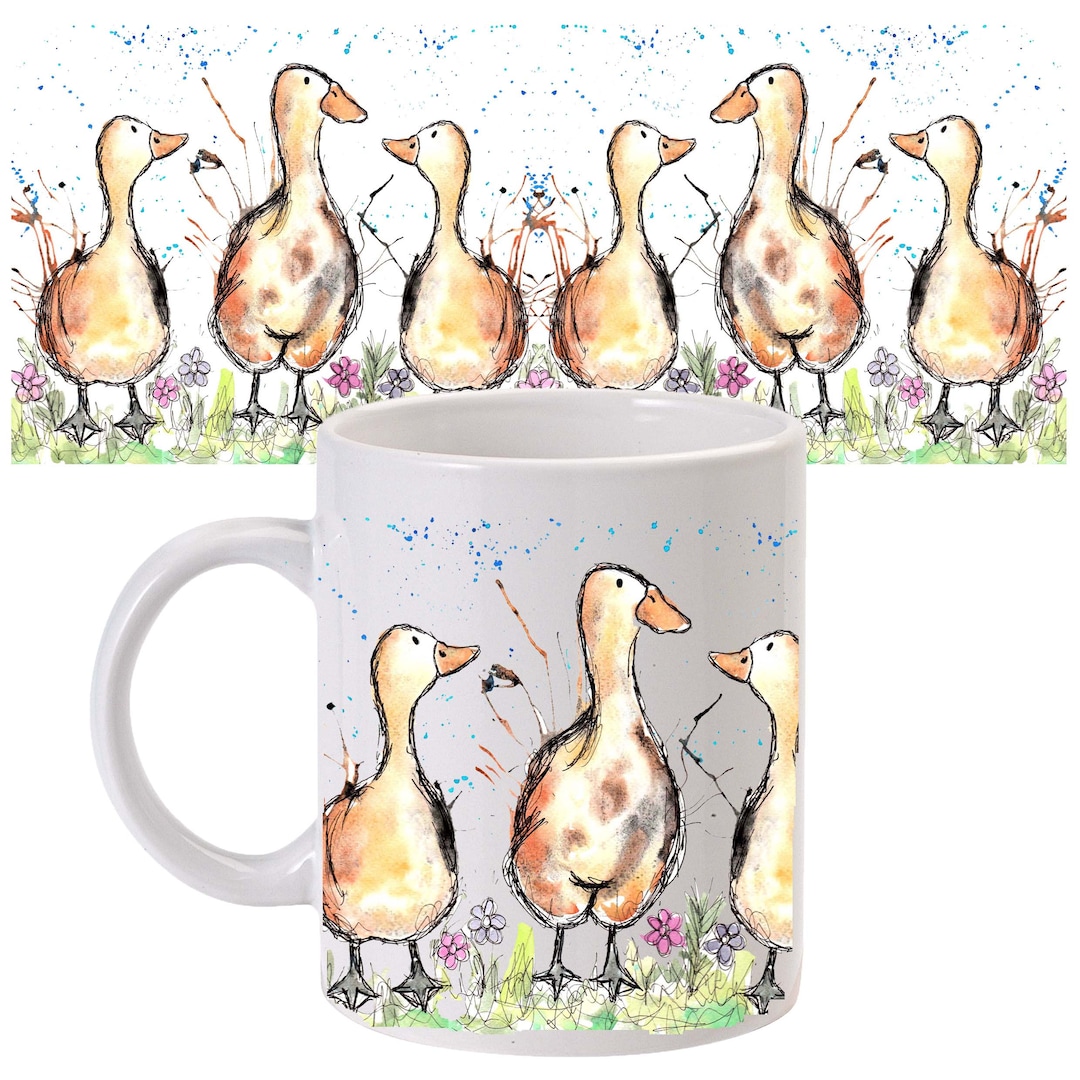 Ducks Mug, Duck Lover Gift, Cute Ducks, Ceramic Mug, Duck Cup, Animal ...