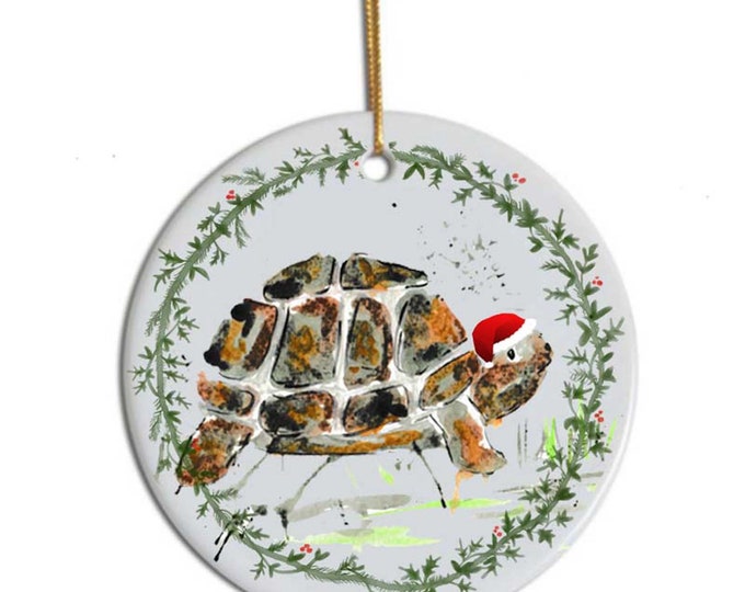 Tortoise Christmas Decoration Laser Cut Wooden Ornament - Etsy