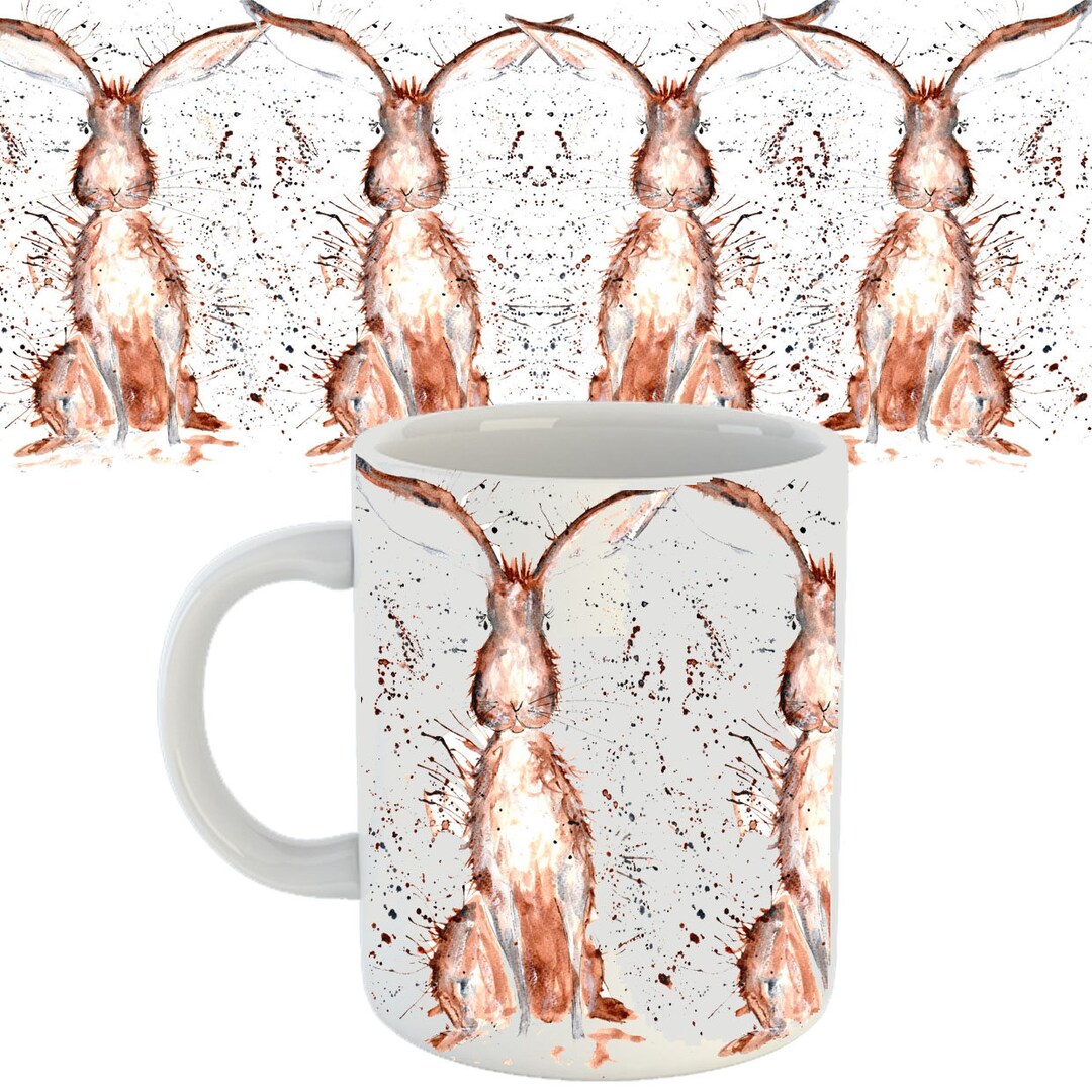 Hare Mug, Hare Gift, Hare, Rabbit, Ceramic Mug, Hare Ceramic Mug ...