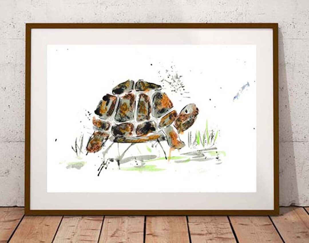 Giclee Print, Tortoise Watercolour PRINT, Tortoise Print,tortoise ...