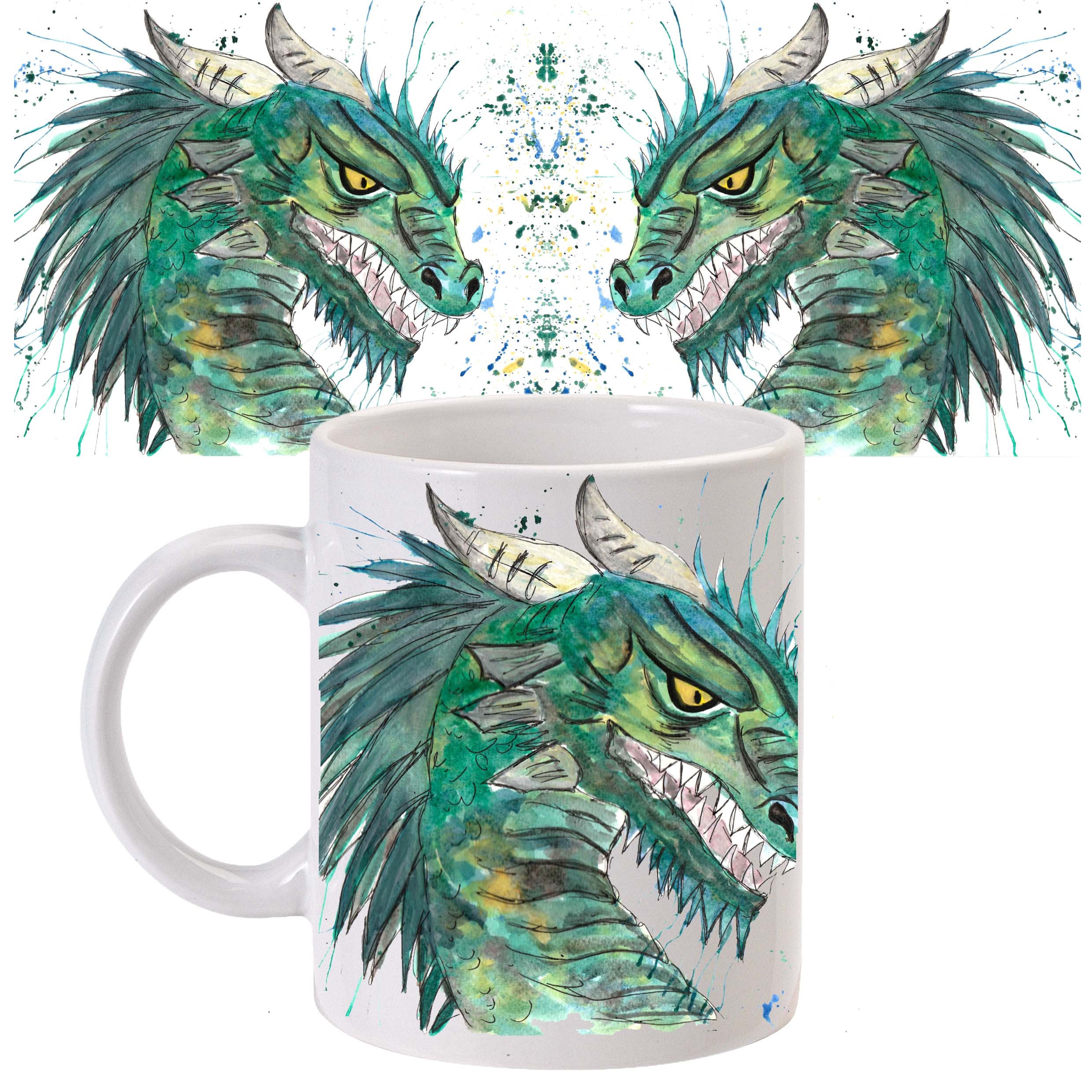 Dragon Mug, Dragon Gift, Dragon, Ceramic Mug, Dragon Ceramic Mug ...
