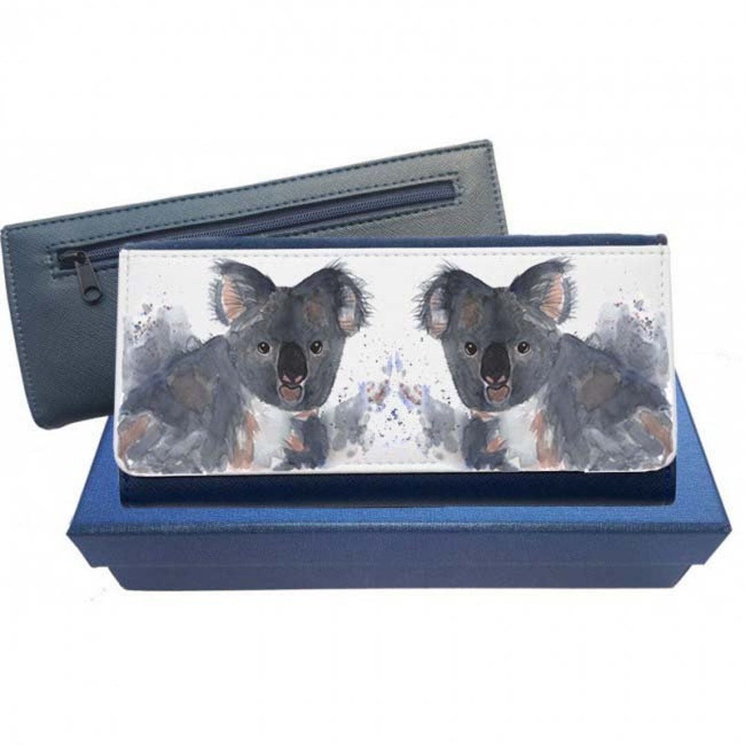 Koala Purse, Navy Purse, Pink Purse, Leather Purse, Koala Gift, Koala ...