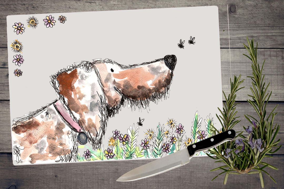Dog Chopping Board, Animal Chopping Board, Cutting Board, Glass ...