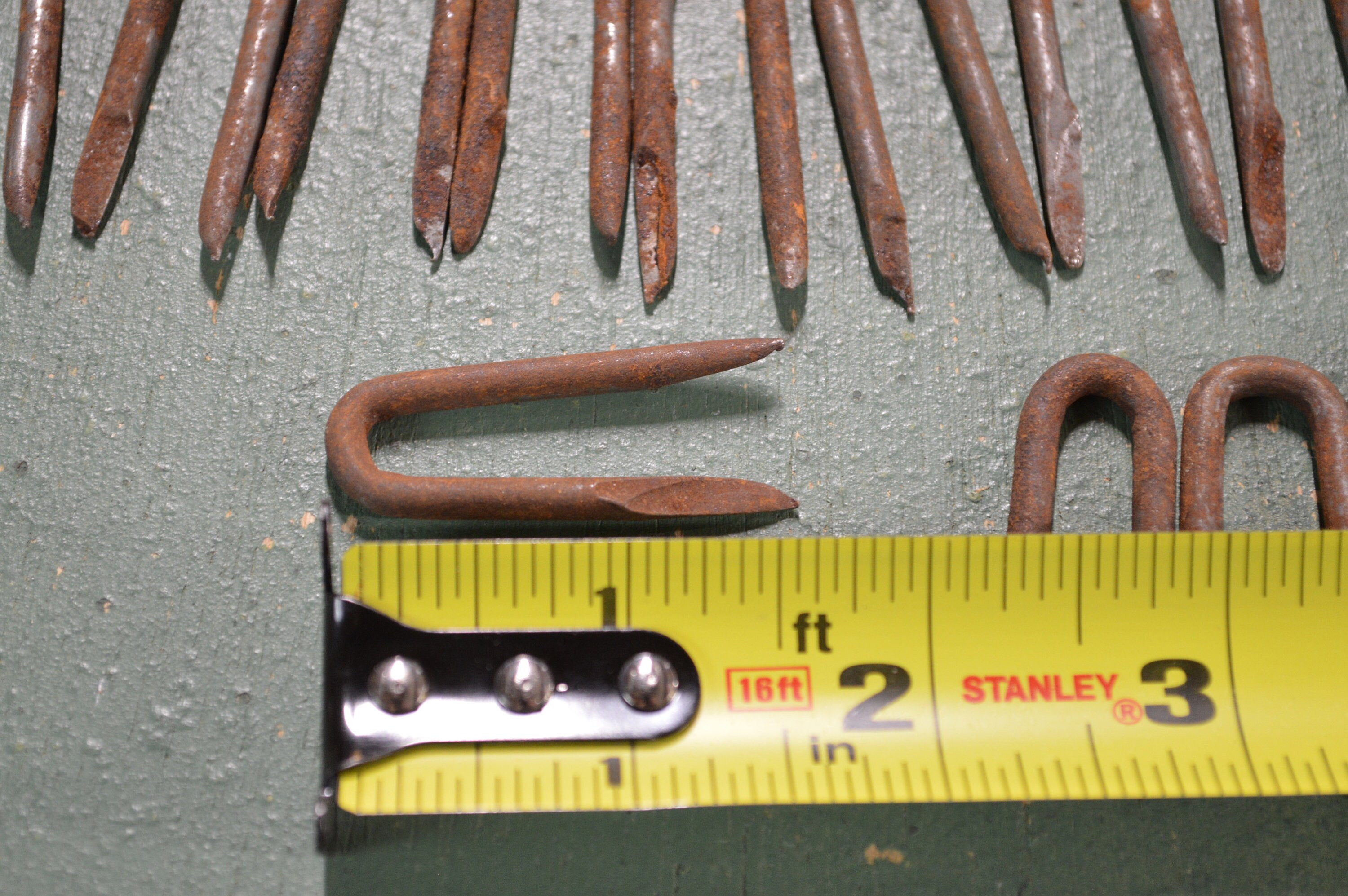 Antique Fasteners, Fence Staples, Rusted Farm Relics, Vintage Metal ...
