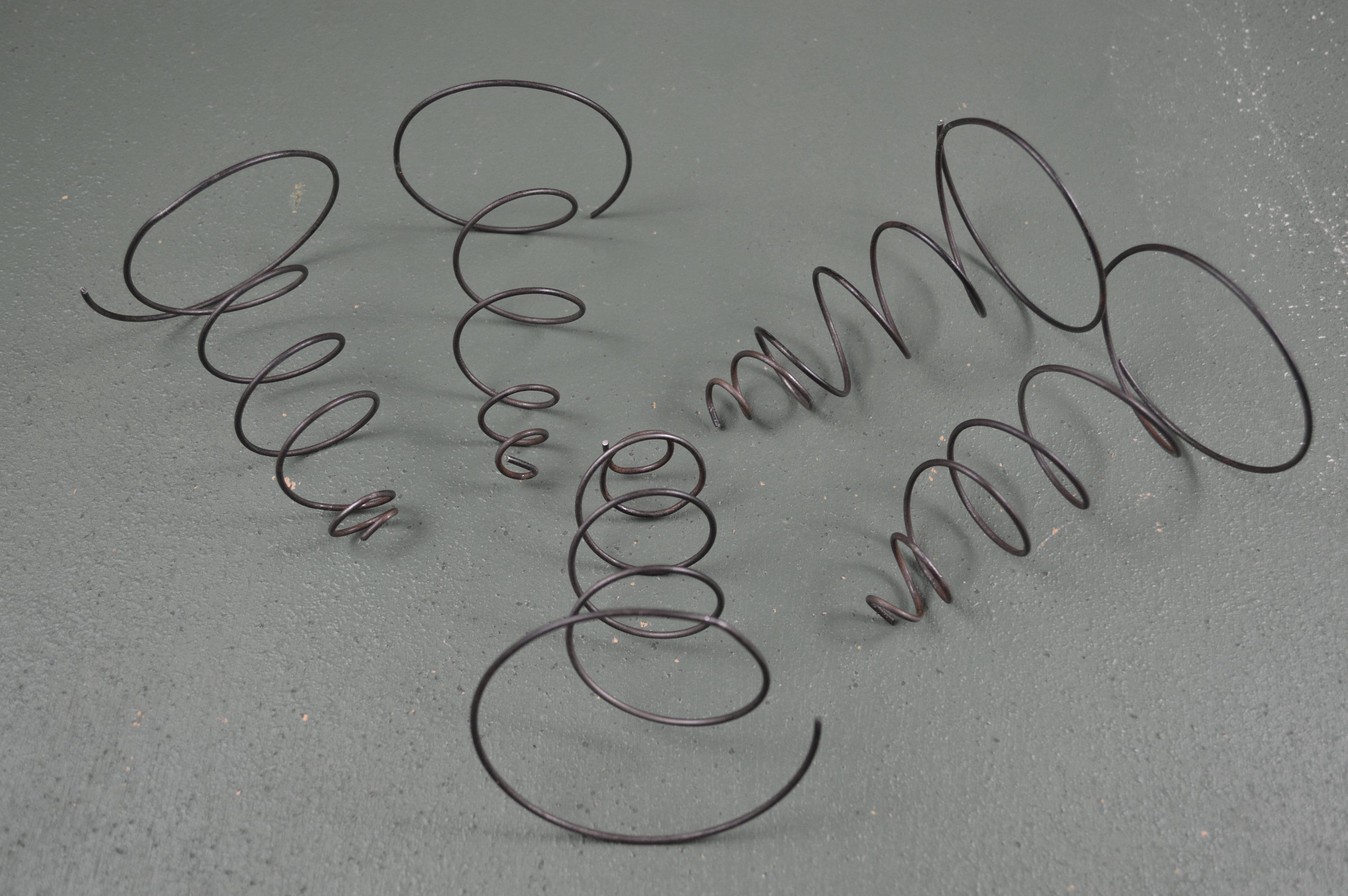 Vintage Metal Bed Springs 5 Cone Shaped Metal Coils Steampunk Crafting ...