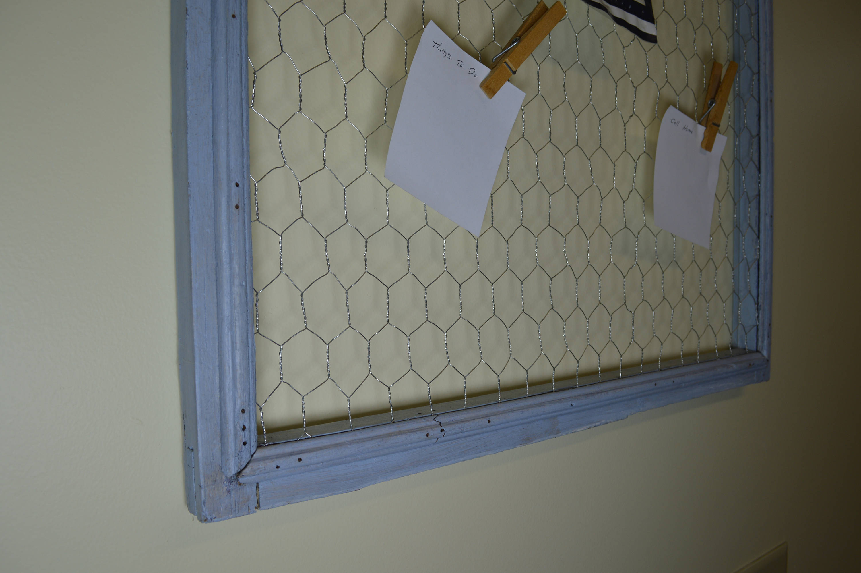 Chicken Wire Window Frame, Rustic Kitchen Decor, Farm Clipboard, #447 ...